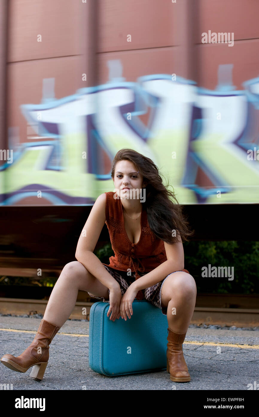 Portrait on train hi-res stock photography and images - Alamy