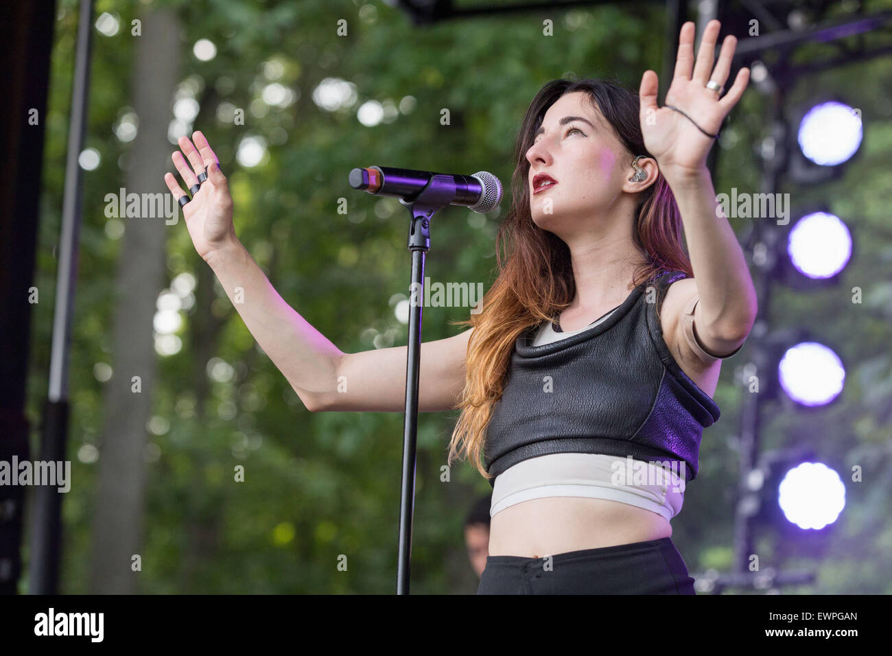 June 20, 2015 - Dover, Deleware, U.S - Singer ZOLA JESUS performs live ...
