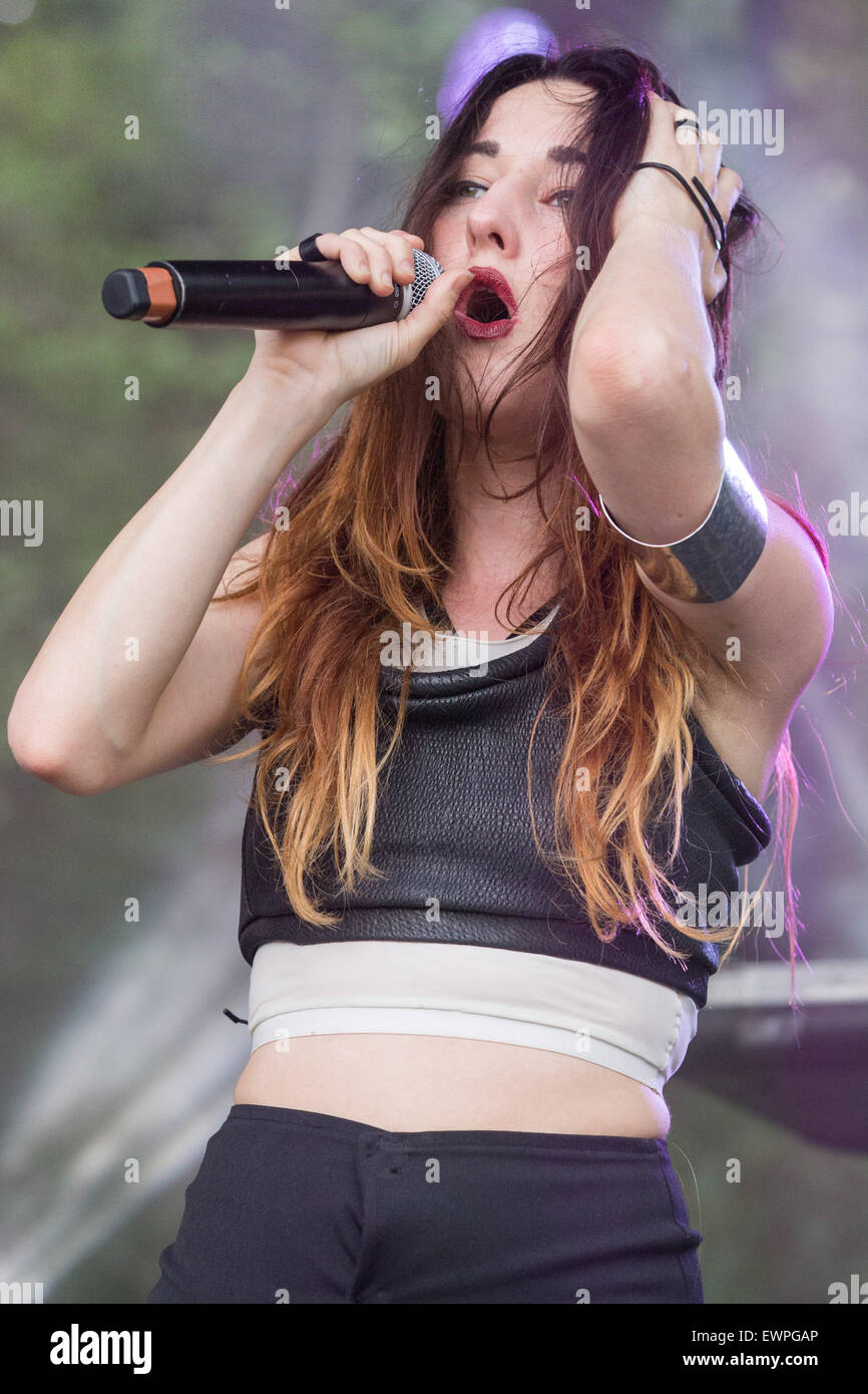 June 20, 2015 - Dover, Deleware, U.S - Singer ZOLA JESUS performs live ...