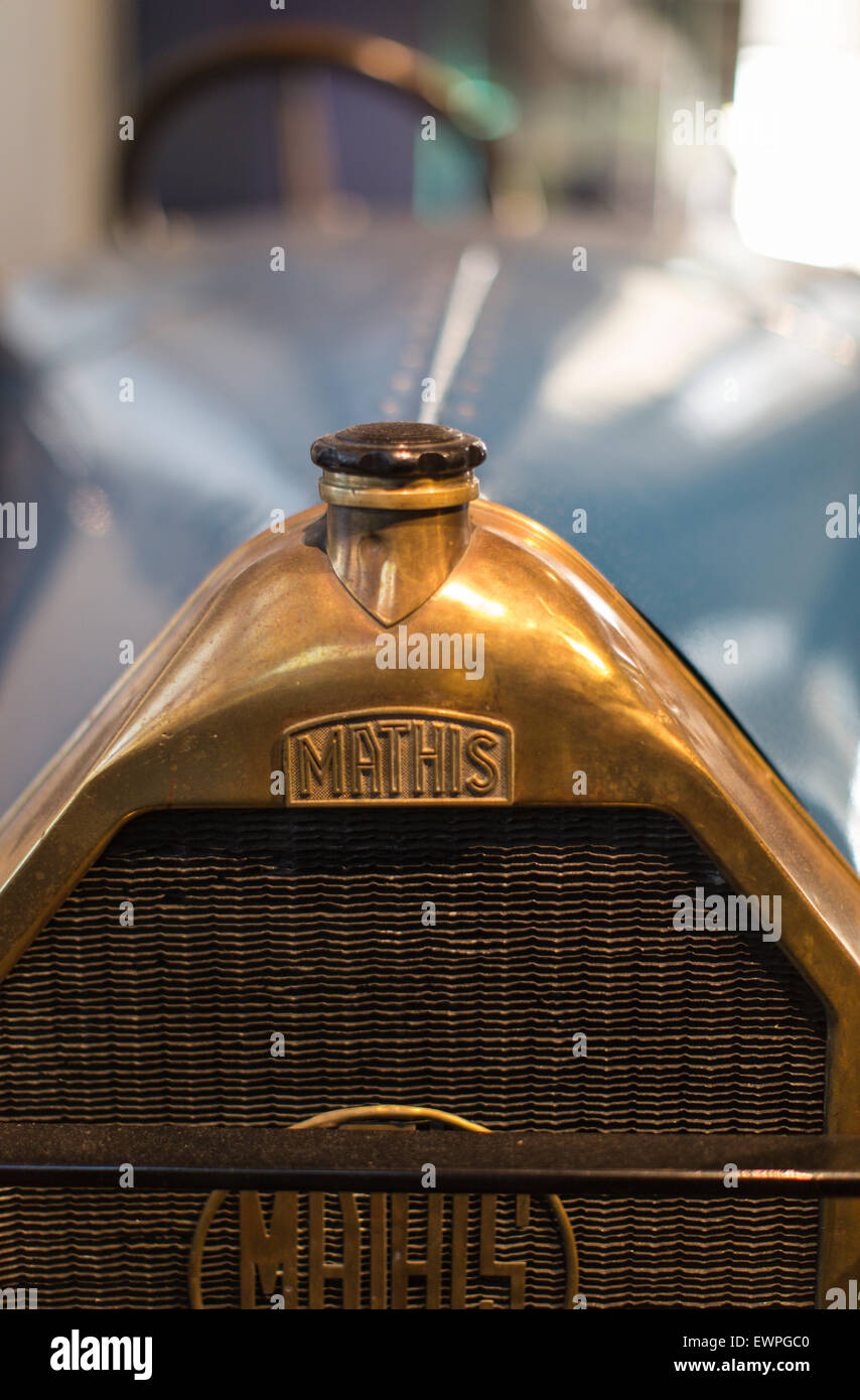 Vintage Mathis car, museum, Strasbourg, Alsace, France Stock Photo - Alamy
