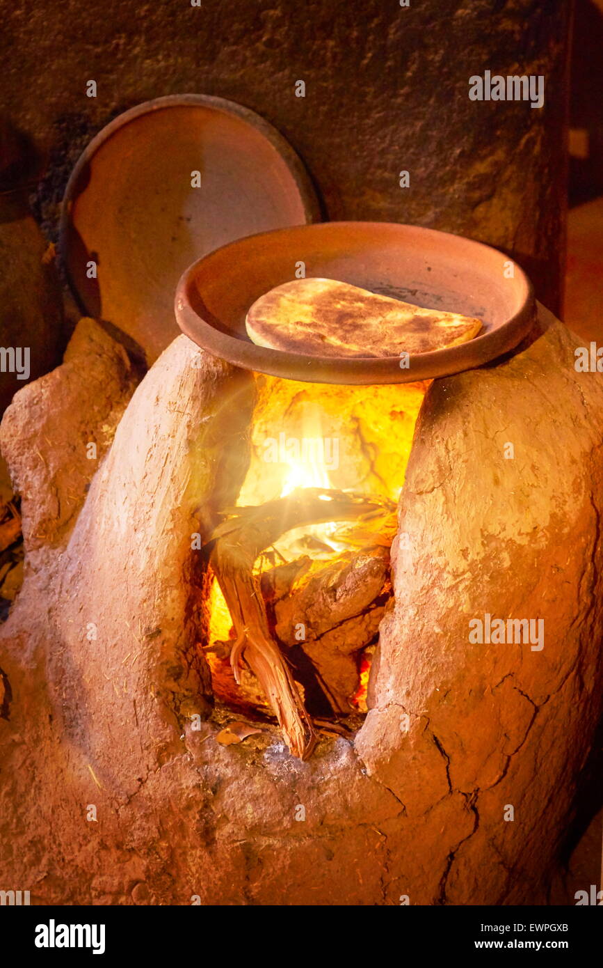 Traditional Berber kitchen. Ourica Valley, Morocco Stock Photo - Alamy