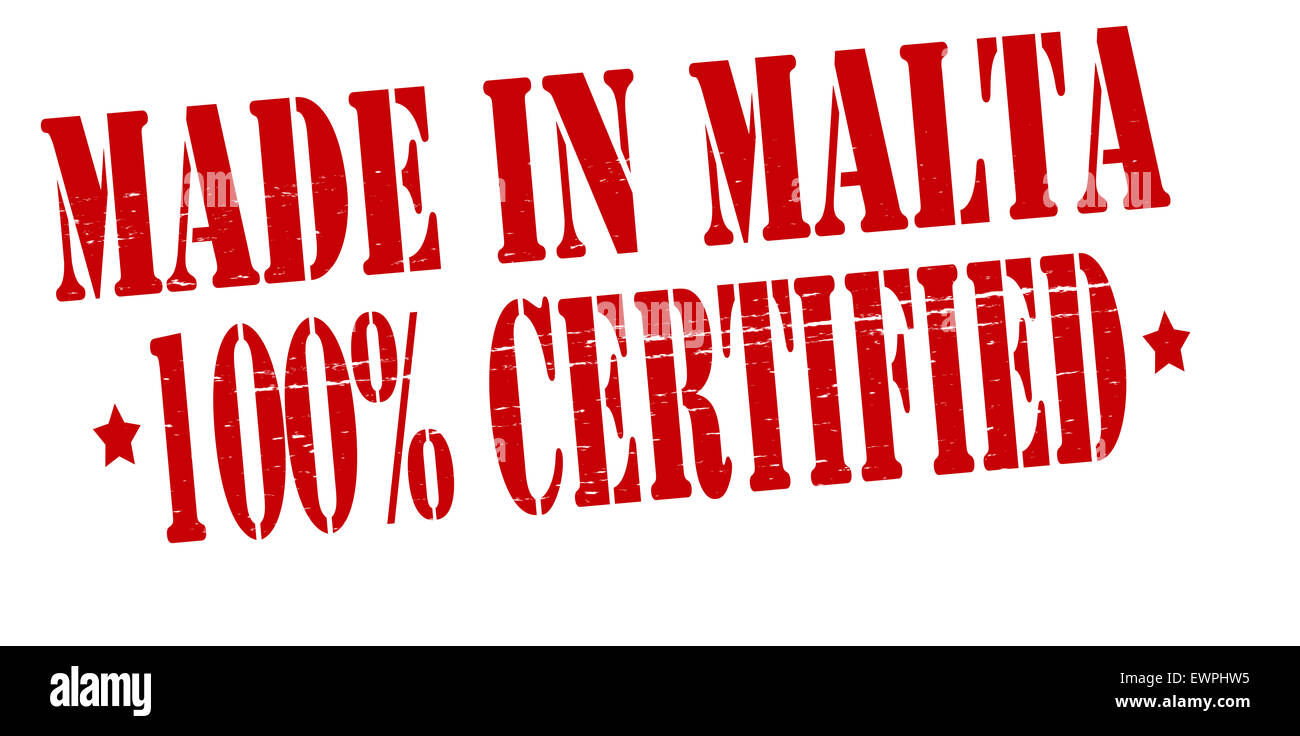 Made in malta one hi-res stock photography and images - Alamy
