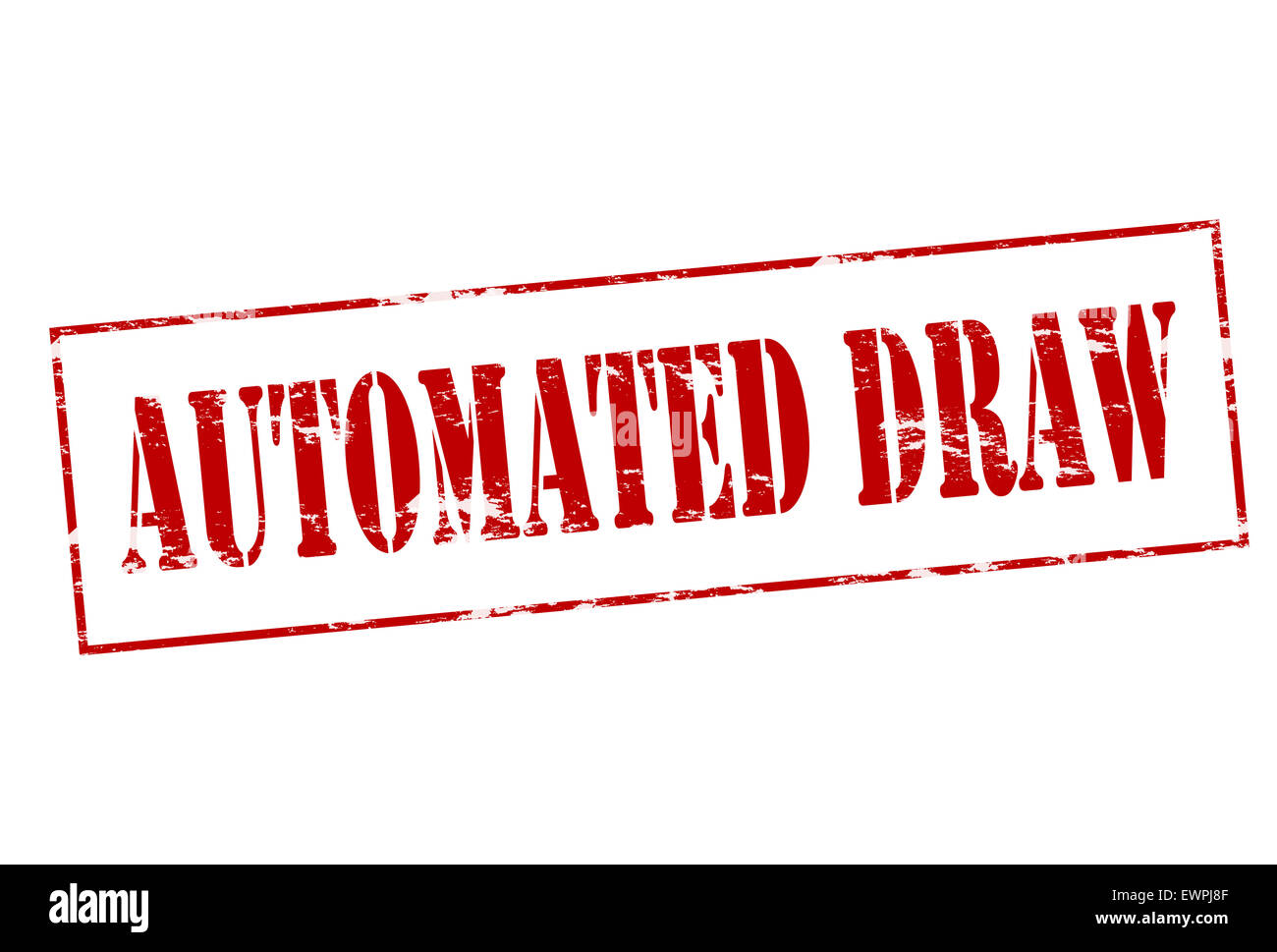 Rubber stamp with text automated draw inside, illustration Stock Photo ...