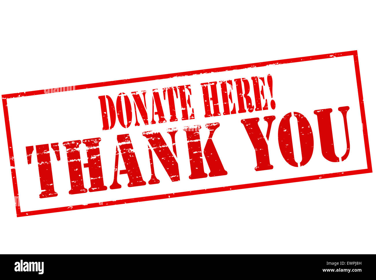 Rubber stamp with text donate here inside, illustration Stock Photo - Alamy