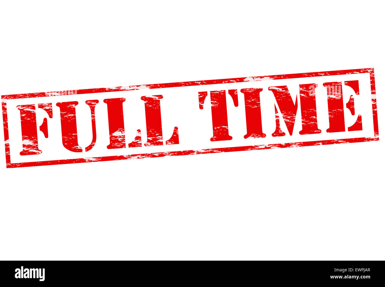 Rubber stamp with text full time inside, illustration Stock Photo - Alamy