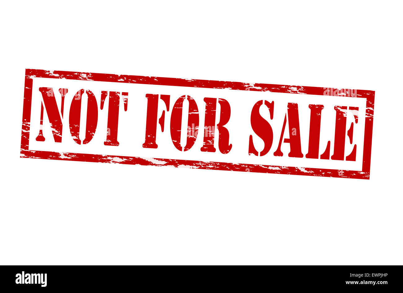 Rubber stamp with text not for sale inside, illustration Stock Photo ...