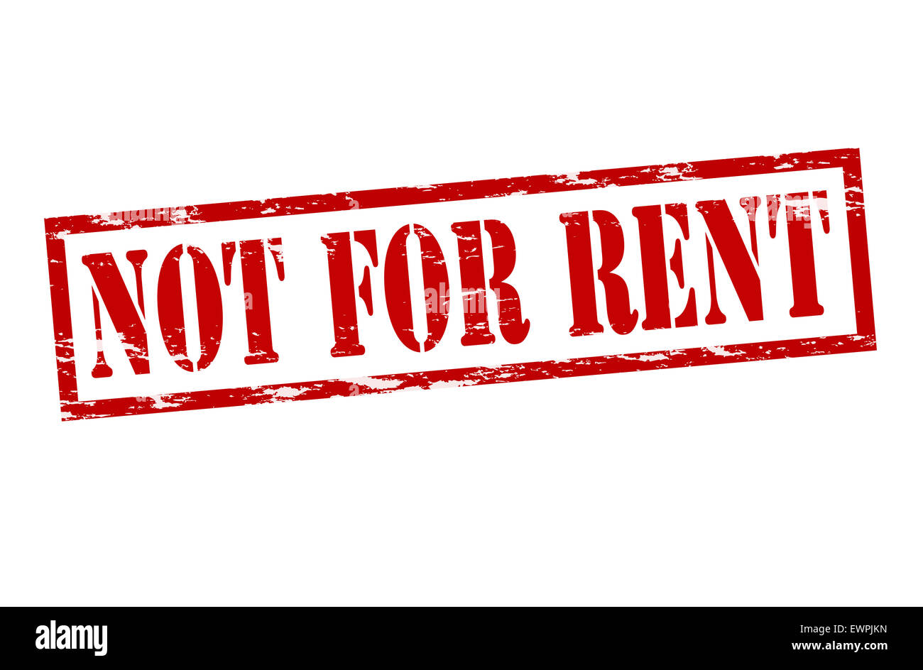 Rubber stamp with text not for rent inside, illustration Stock Photo ...