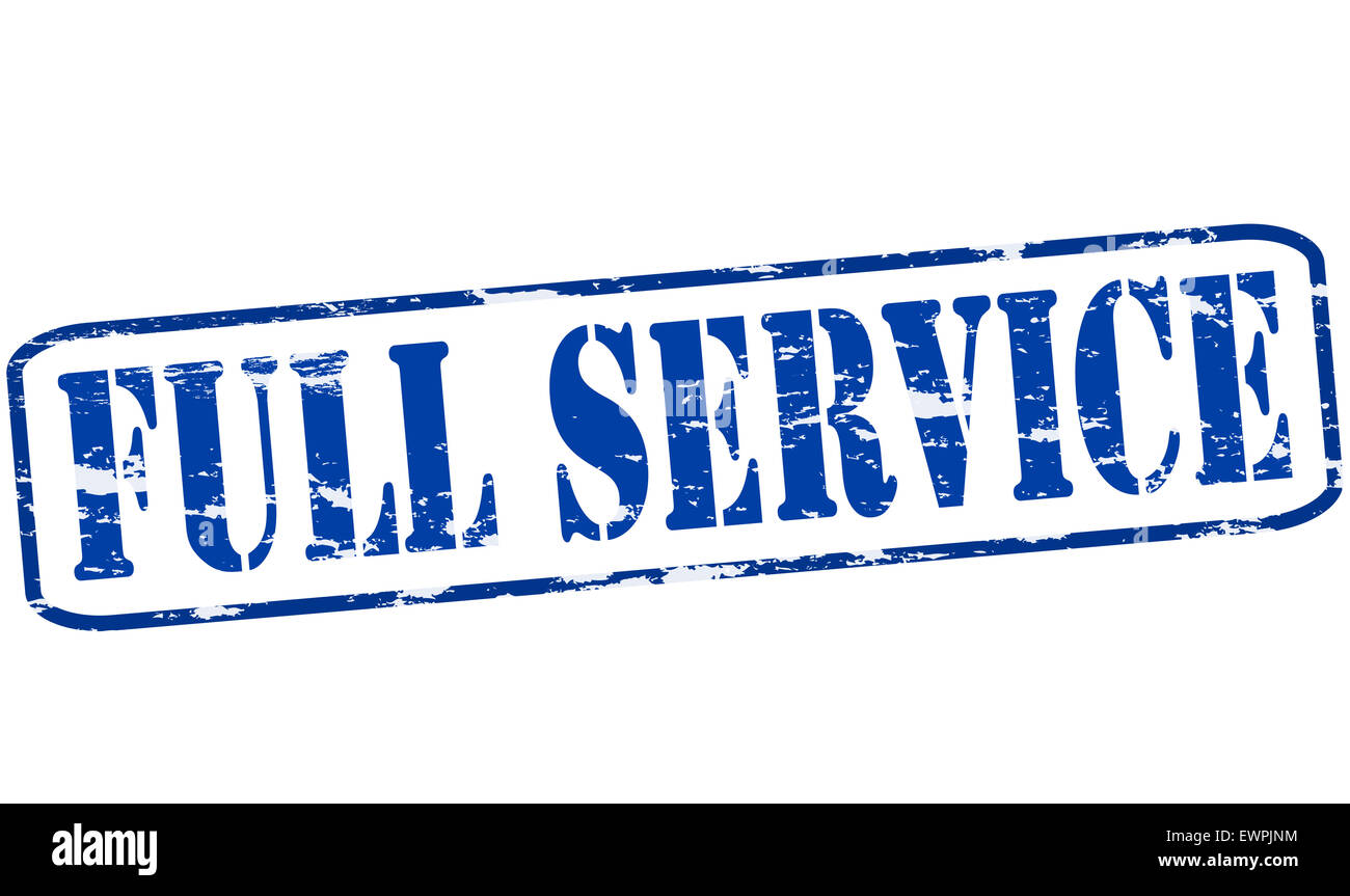 Rubber stamp with text full service inside, illustration Stock Photo ...