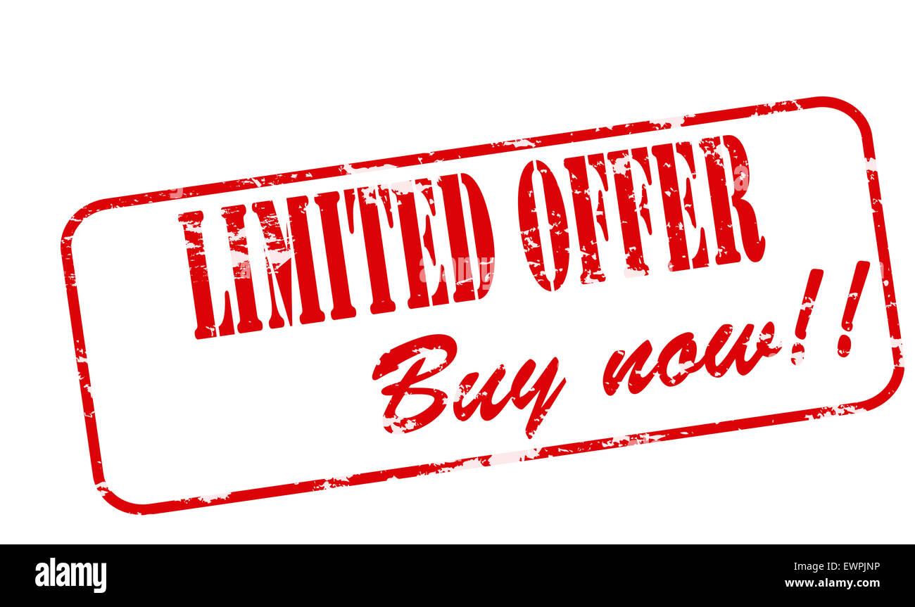 Rubber stamp with text limited offer inside, illustration Stock Photo ...