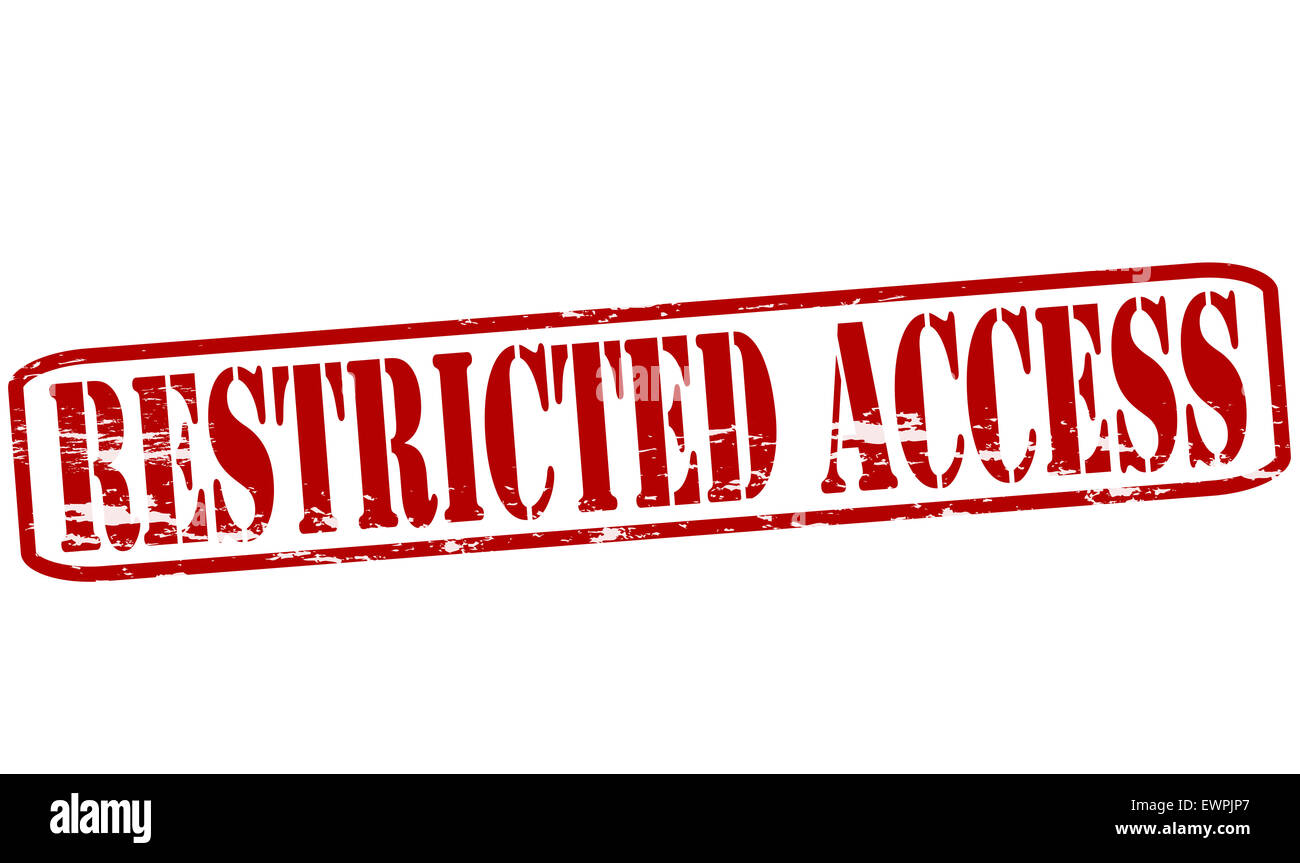Restricted access hi-res stock photography and images - Alamy