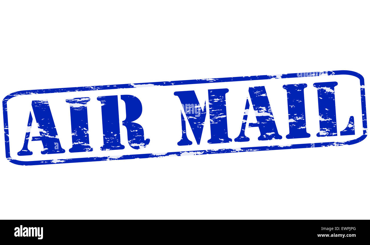 Rubber stamp with text air mail inside, illustration Stock Photo - Alamy