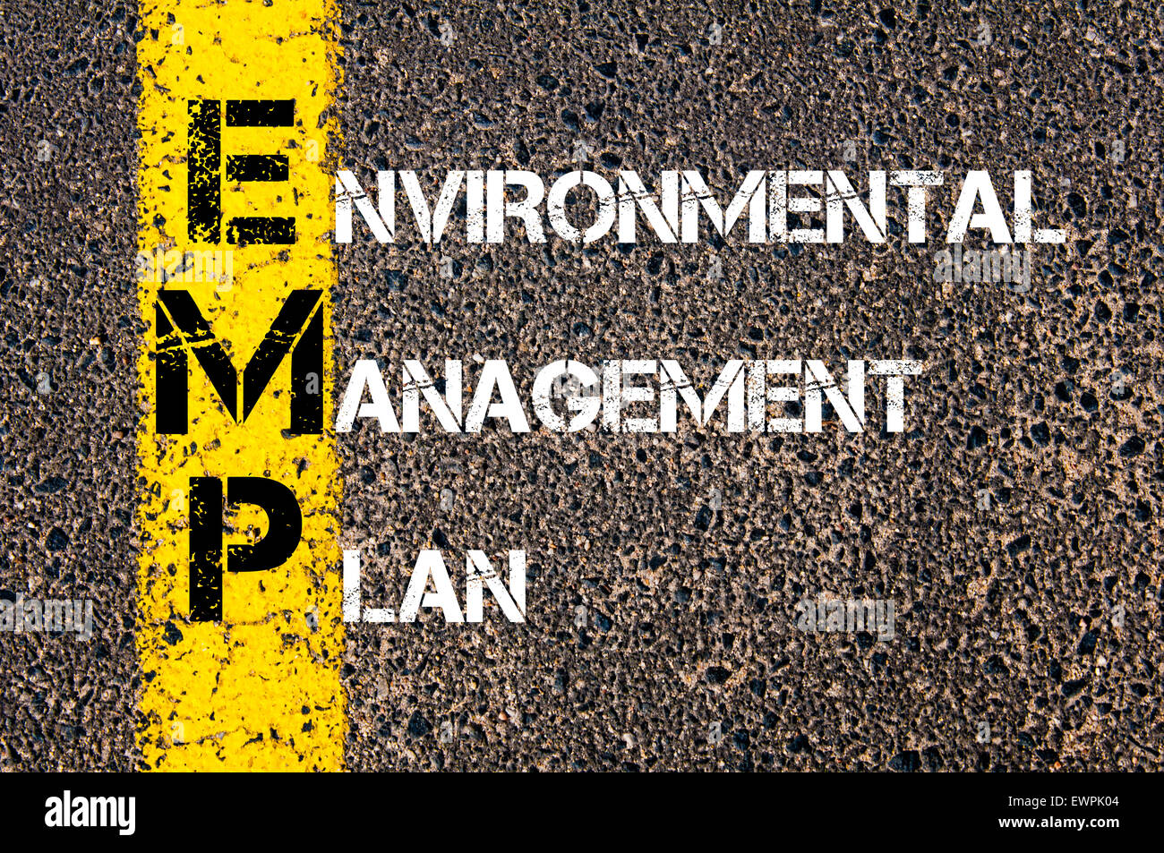 Concept image of Business Acronym EMP as Environmental Management Plan ...