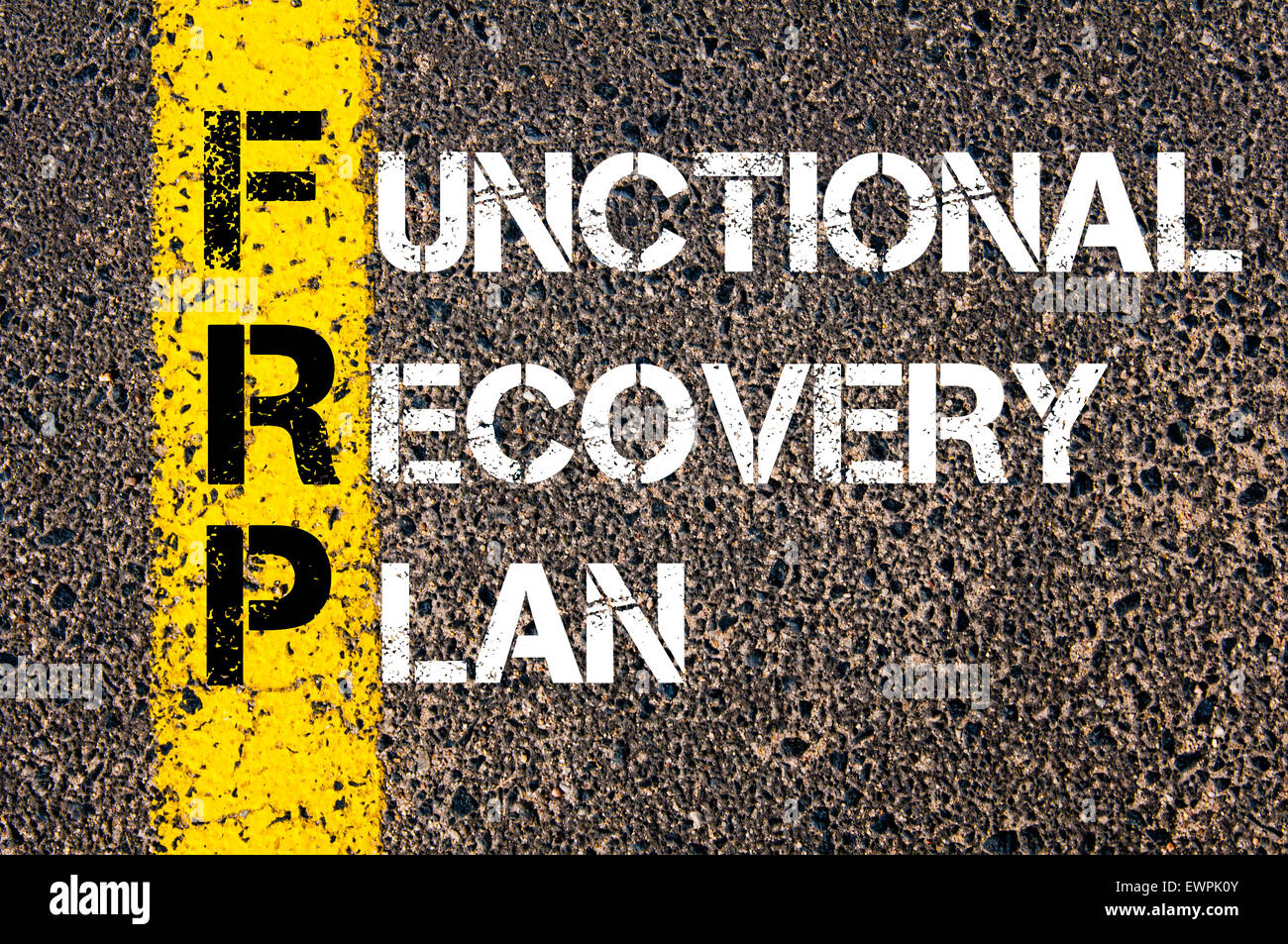 Concept image of Business Acronym FRP as Functional Recovery Plan ...