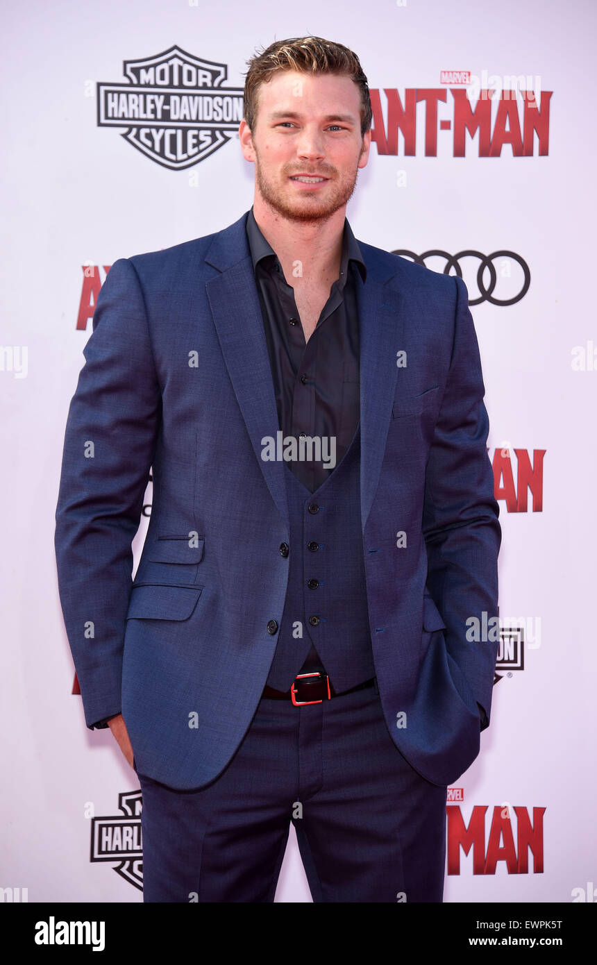Hollywood, California, USA. 29th June, 2015. Derek Theler arrives for ...