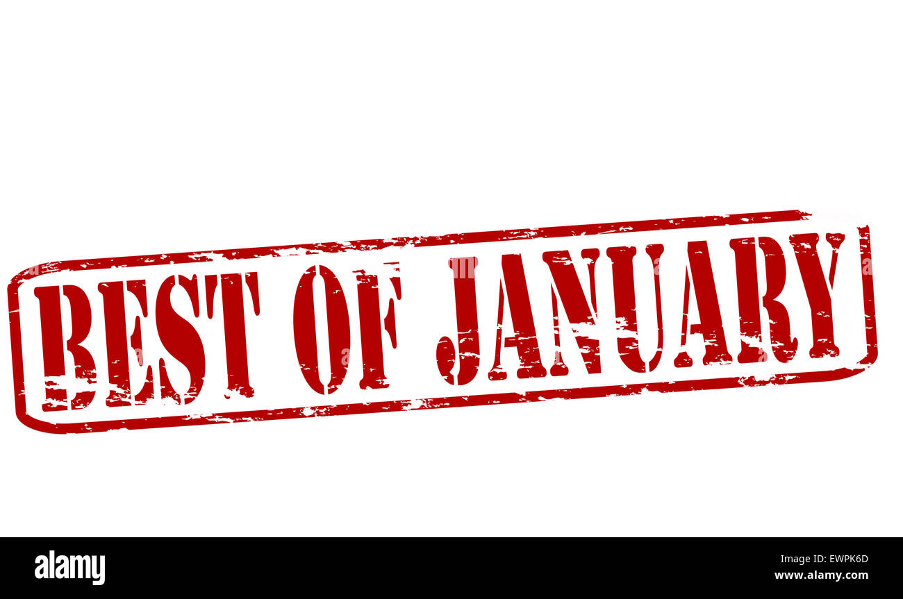 Rubber stamp with text best of January inside, illustration Stock Photo ...