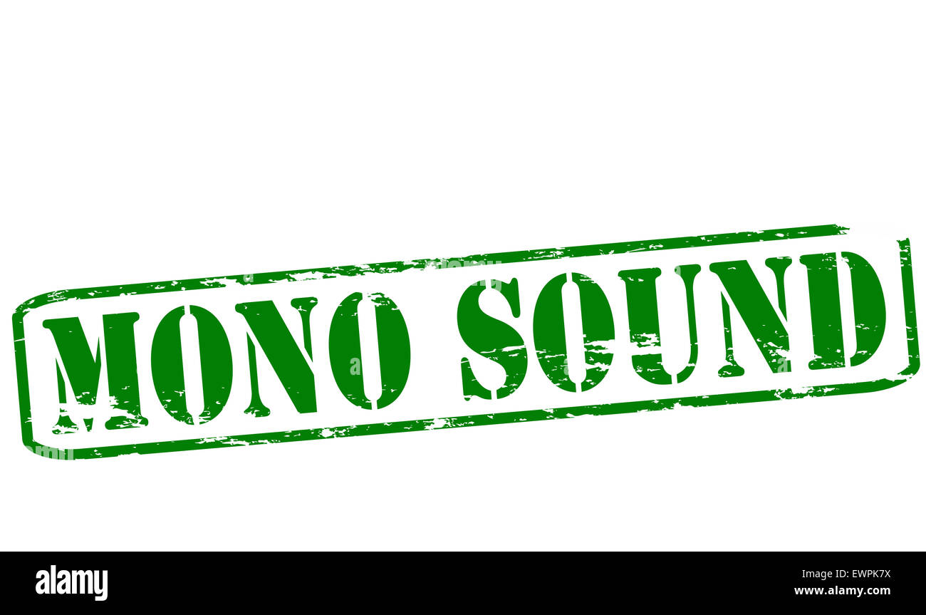 Rubber stamp with text mono sound inside, illustration Stock Photo - Alamy