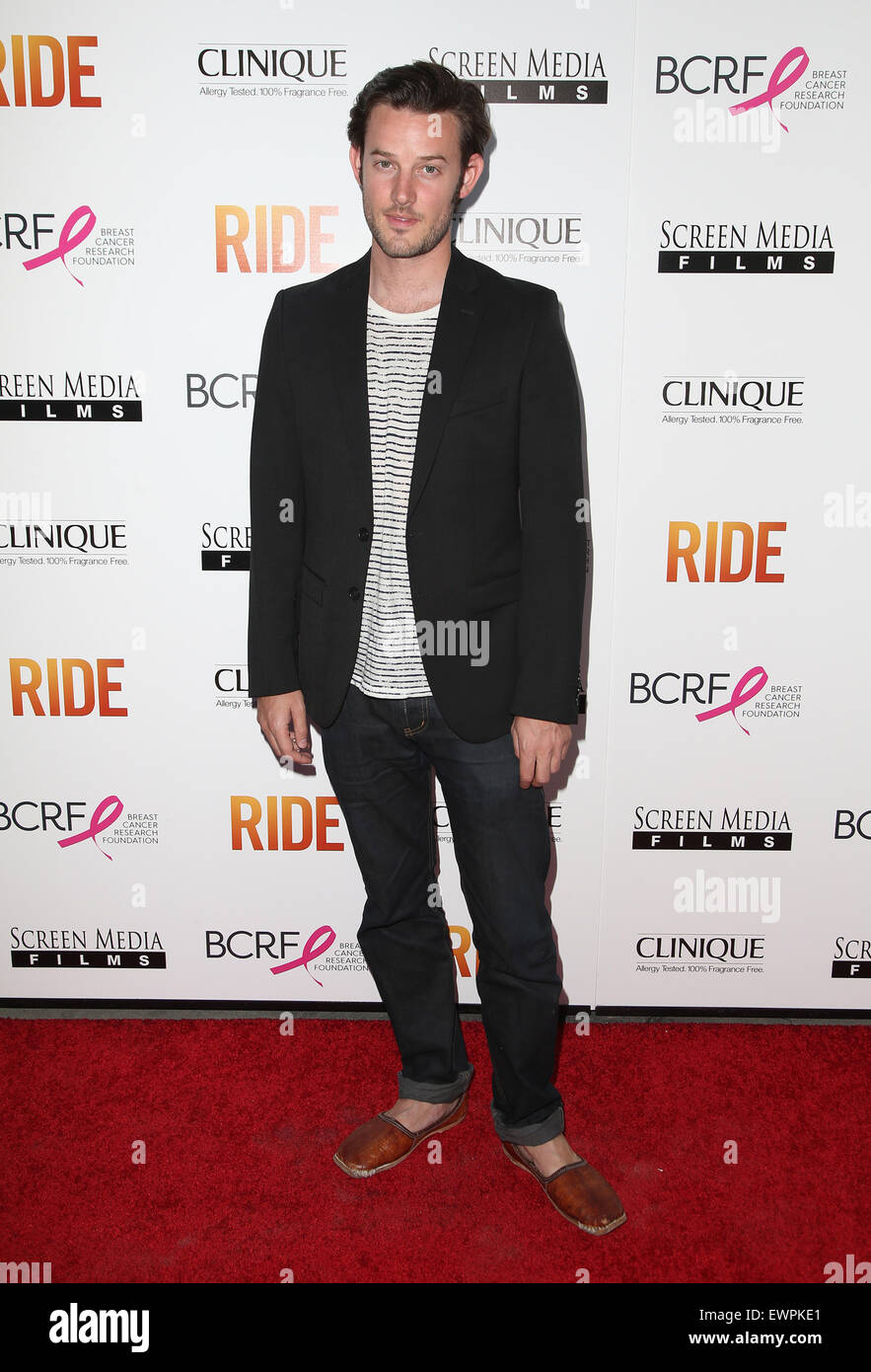 Ride Los Angeles Premiere Featuring: Evan Williams Where: Hollywood ...
