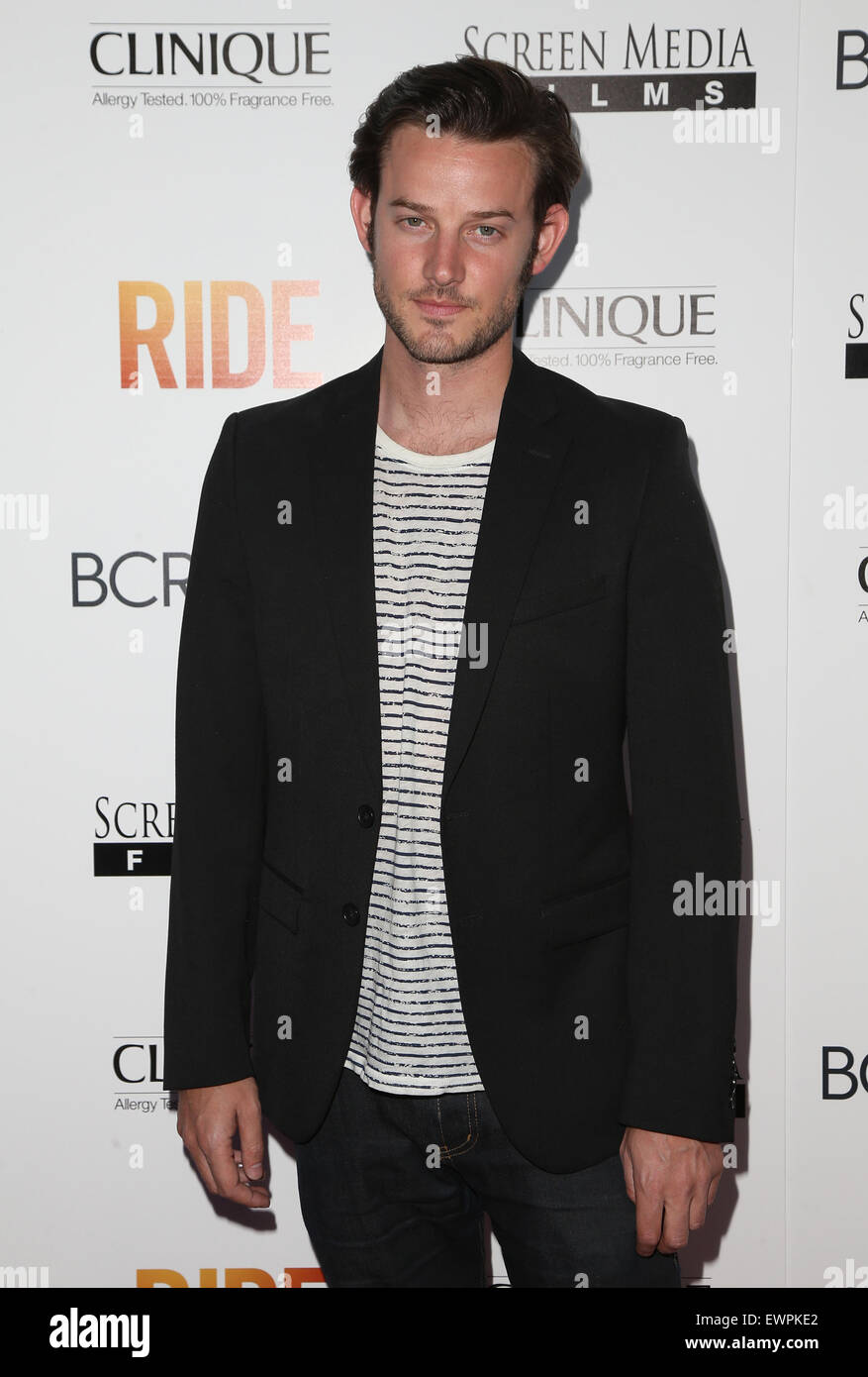 Ride Los Angeles Premiere Featuring: Evan Williams Where: Hollywood ...