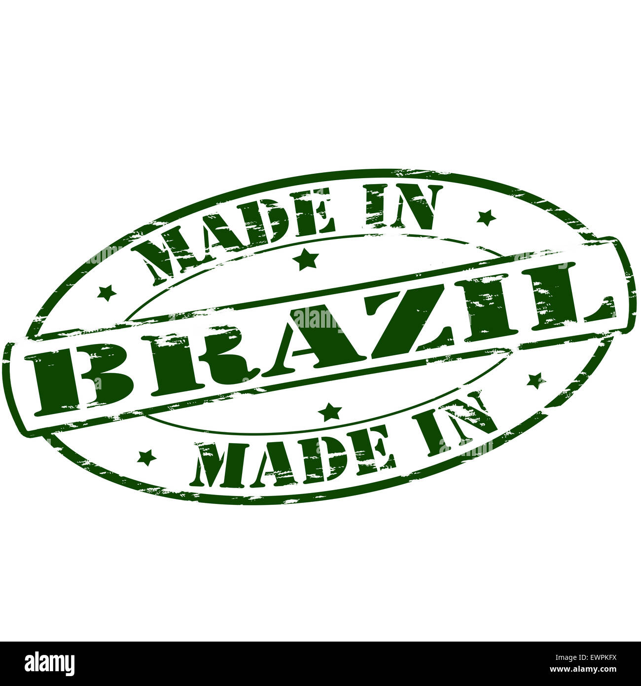 Rubber stamp with text made in Brazil inside, illustration Stock Photo ...