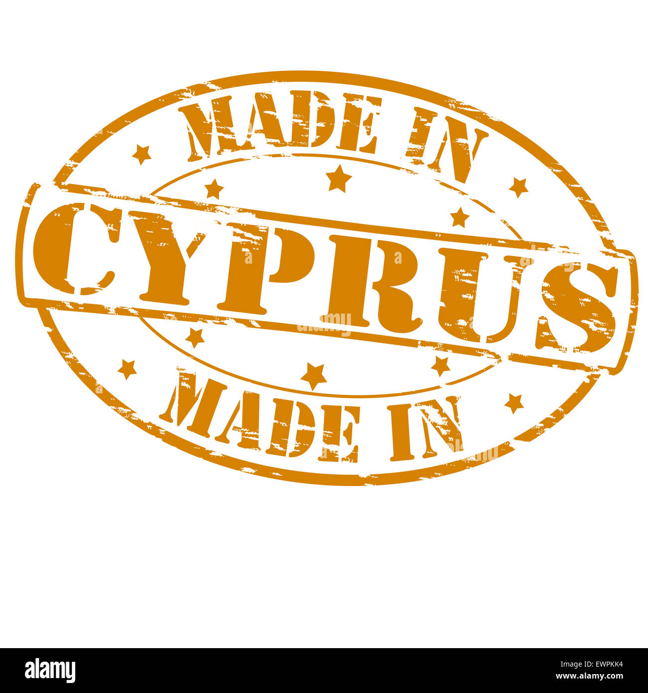 Rubber stamp with text made in Cyprus inside, illustration Stock Photo ...