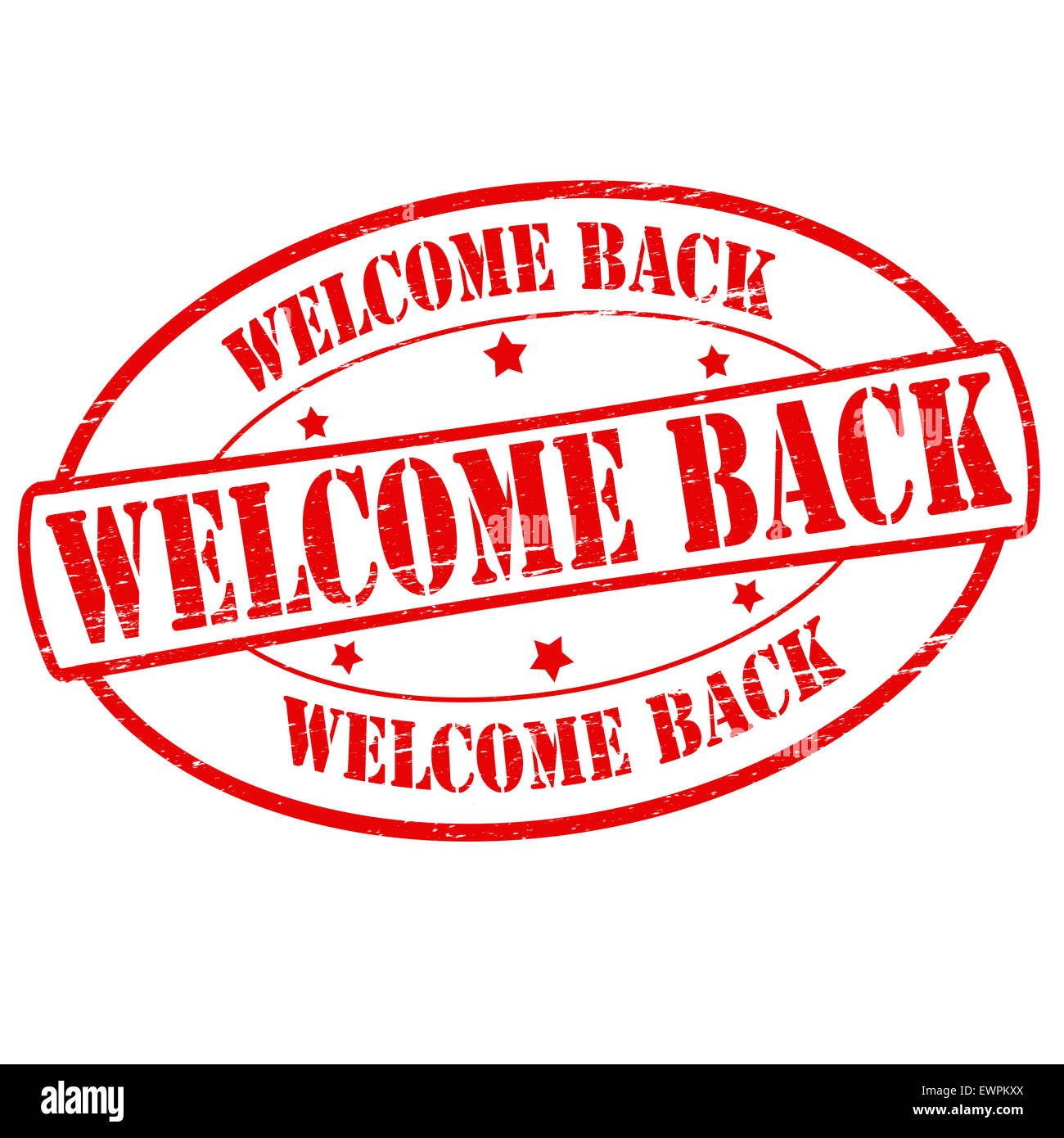 Welcome back text hi-res stock photography and images - Alamy