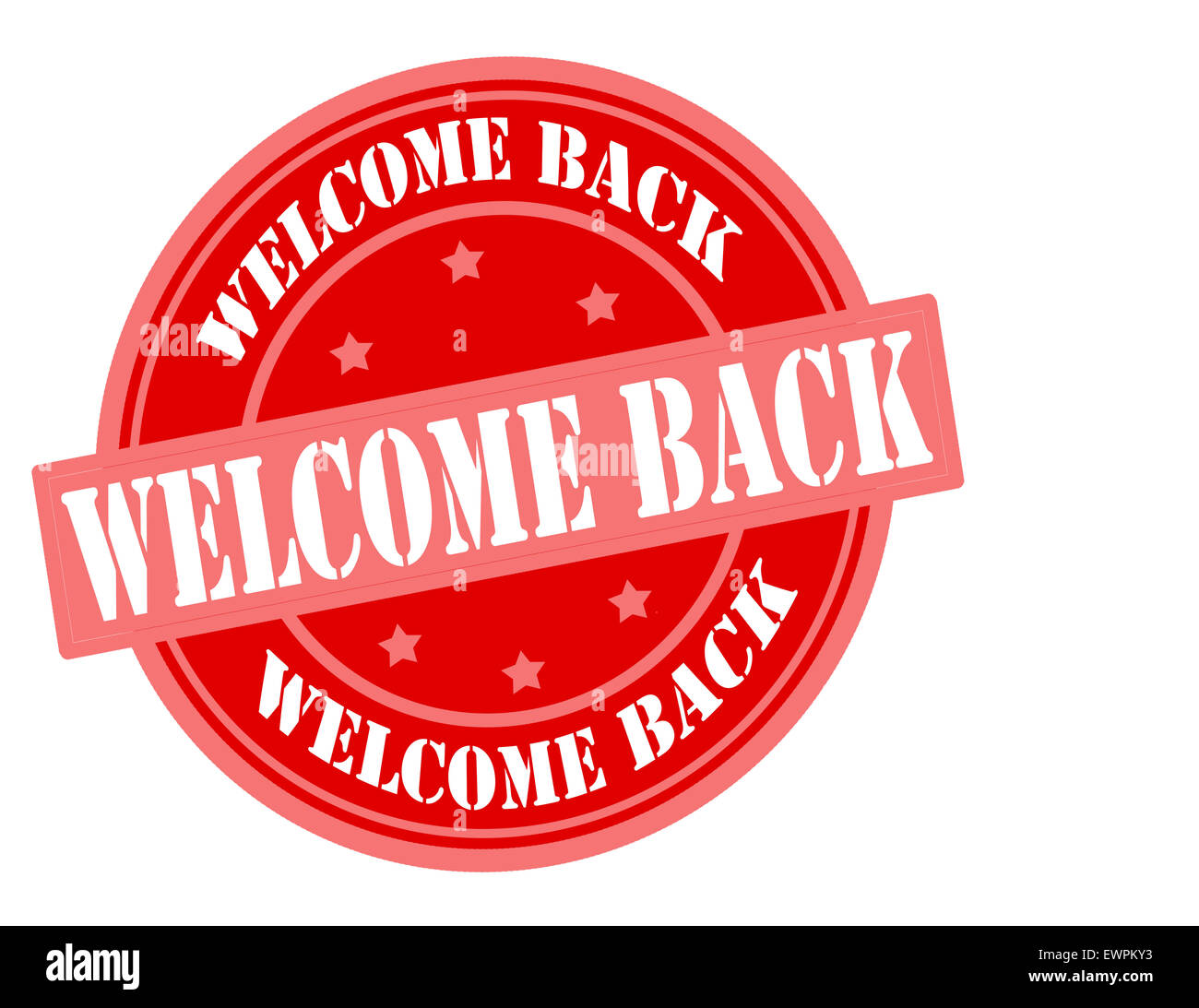Welcome back stamp hi-res stock photography and images - Alamy
