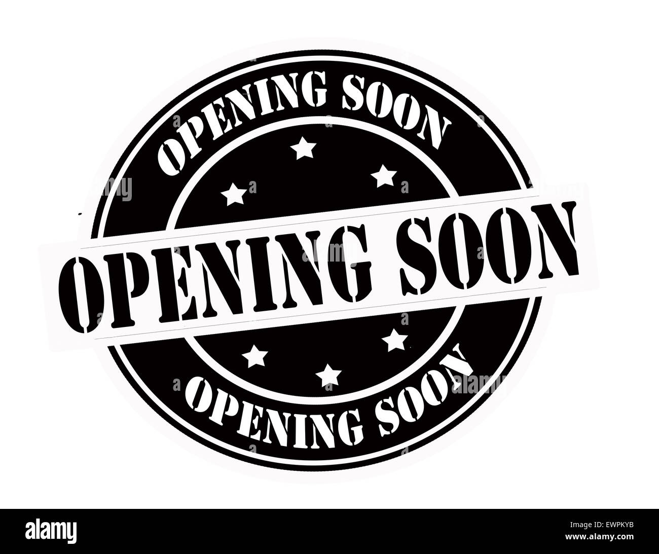 Opening soon stamp hi-res stock photography and images - Alamy