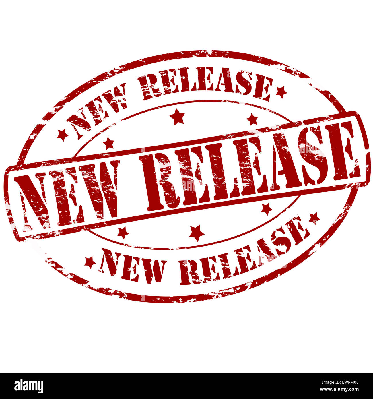 Rubber stamp with text new release inside, illustration Stock Photo - Alamy