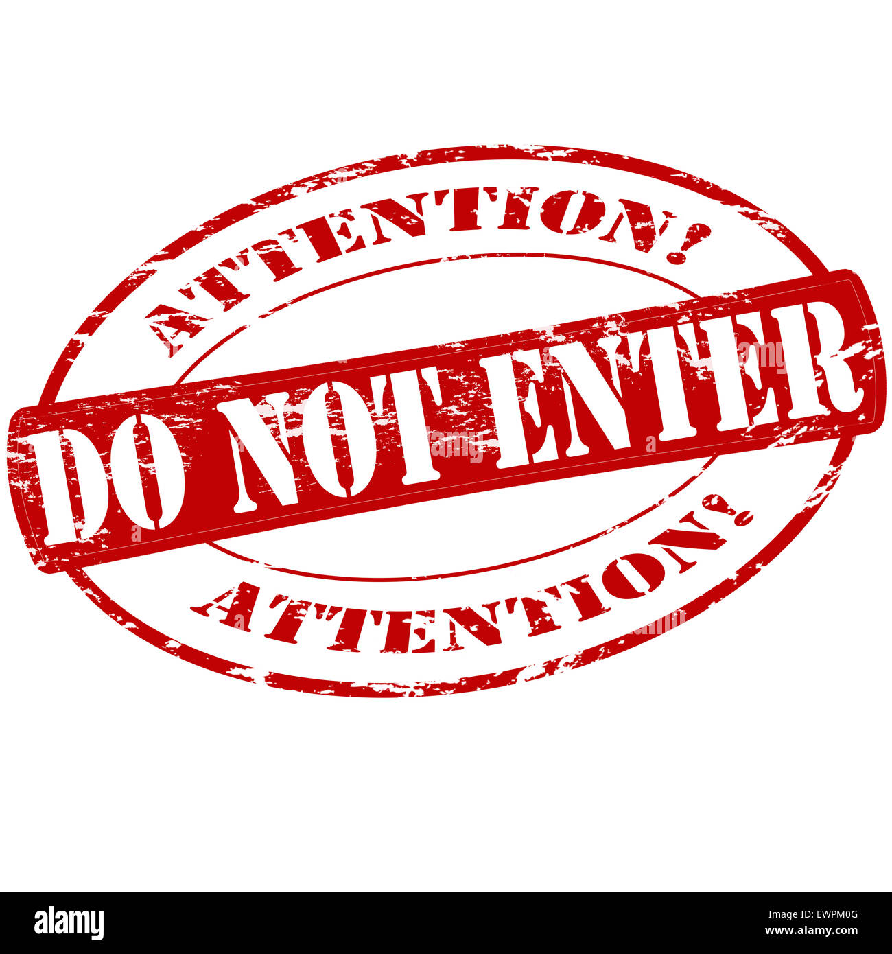 Rubber stamp with text do not enter inside, illustration Stock Photo ...
