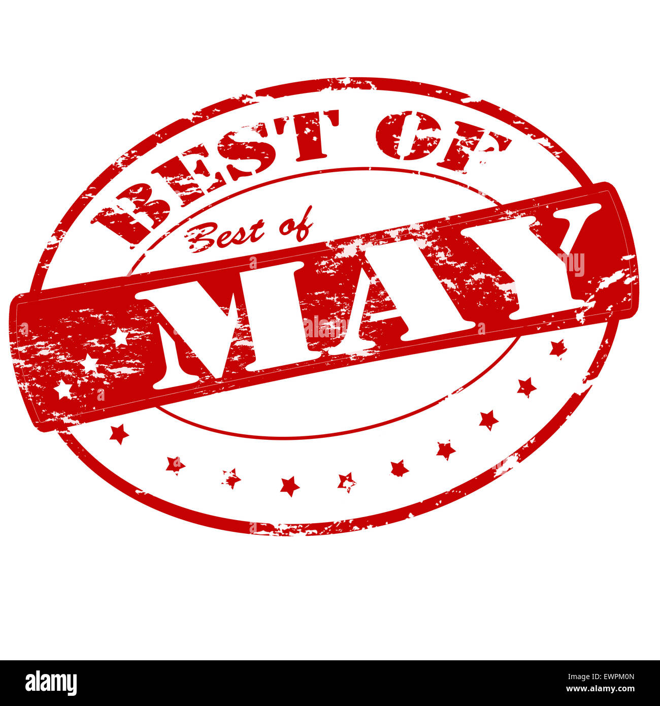 Rubber stamp with text best of May inside, illustration Stock Photo - Alamy