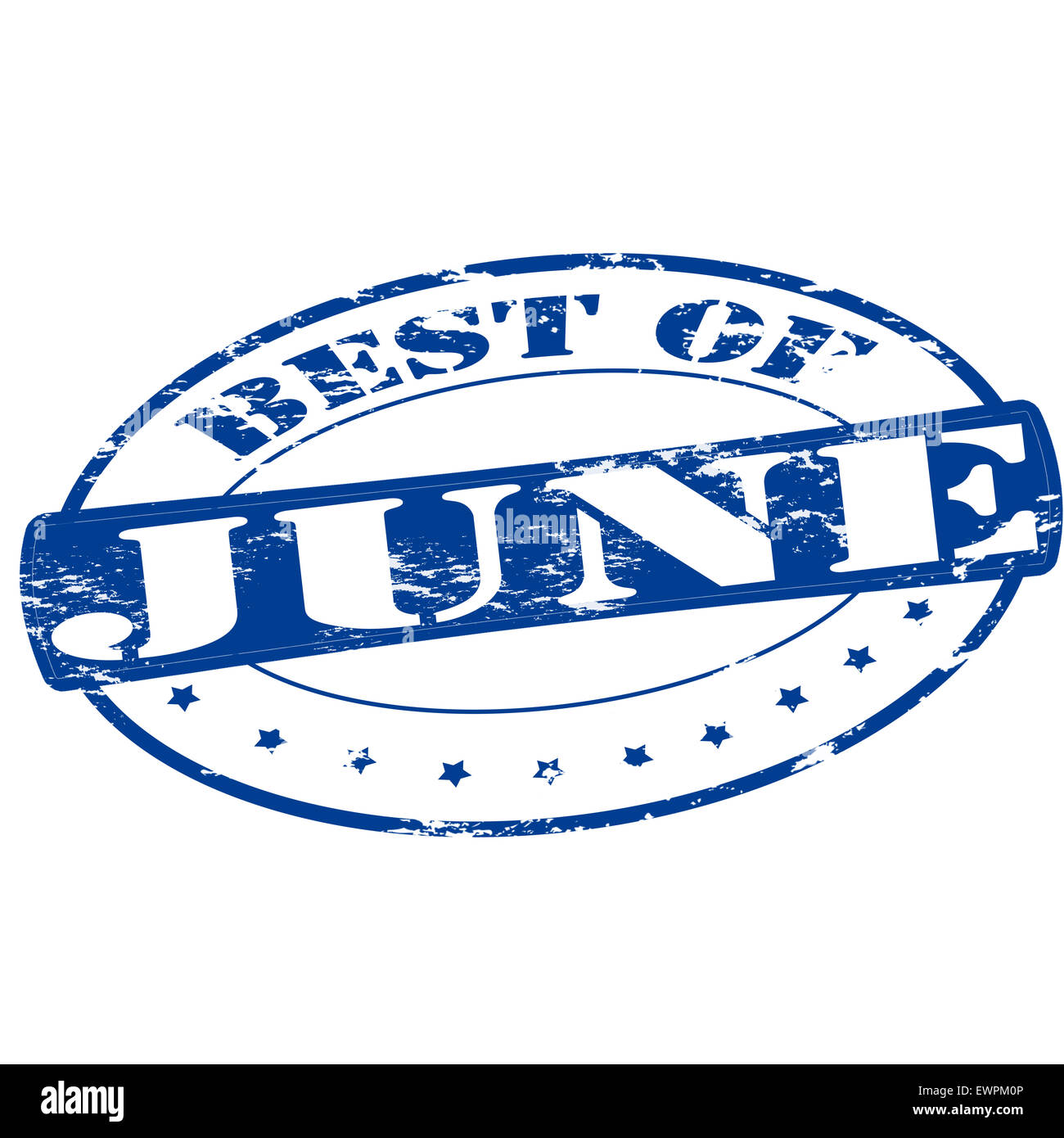 Rubber stamp with text best of June inside, illustration Stock Photo ...