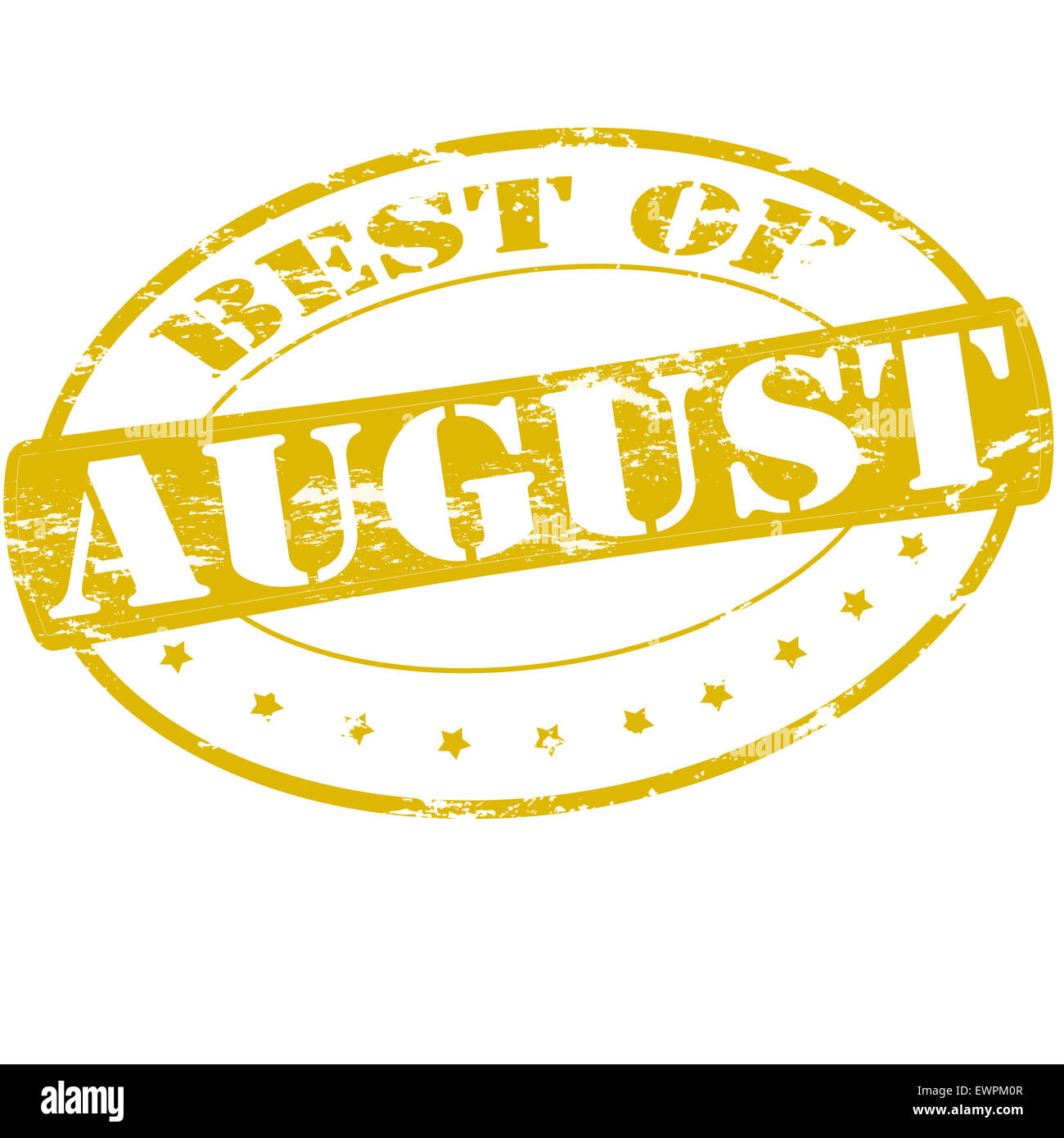 Rubber stamp with text best of August inside, illustration Stock Photo ...