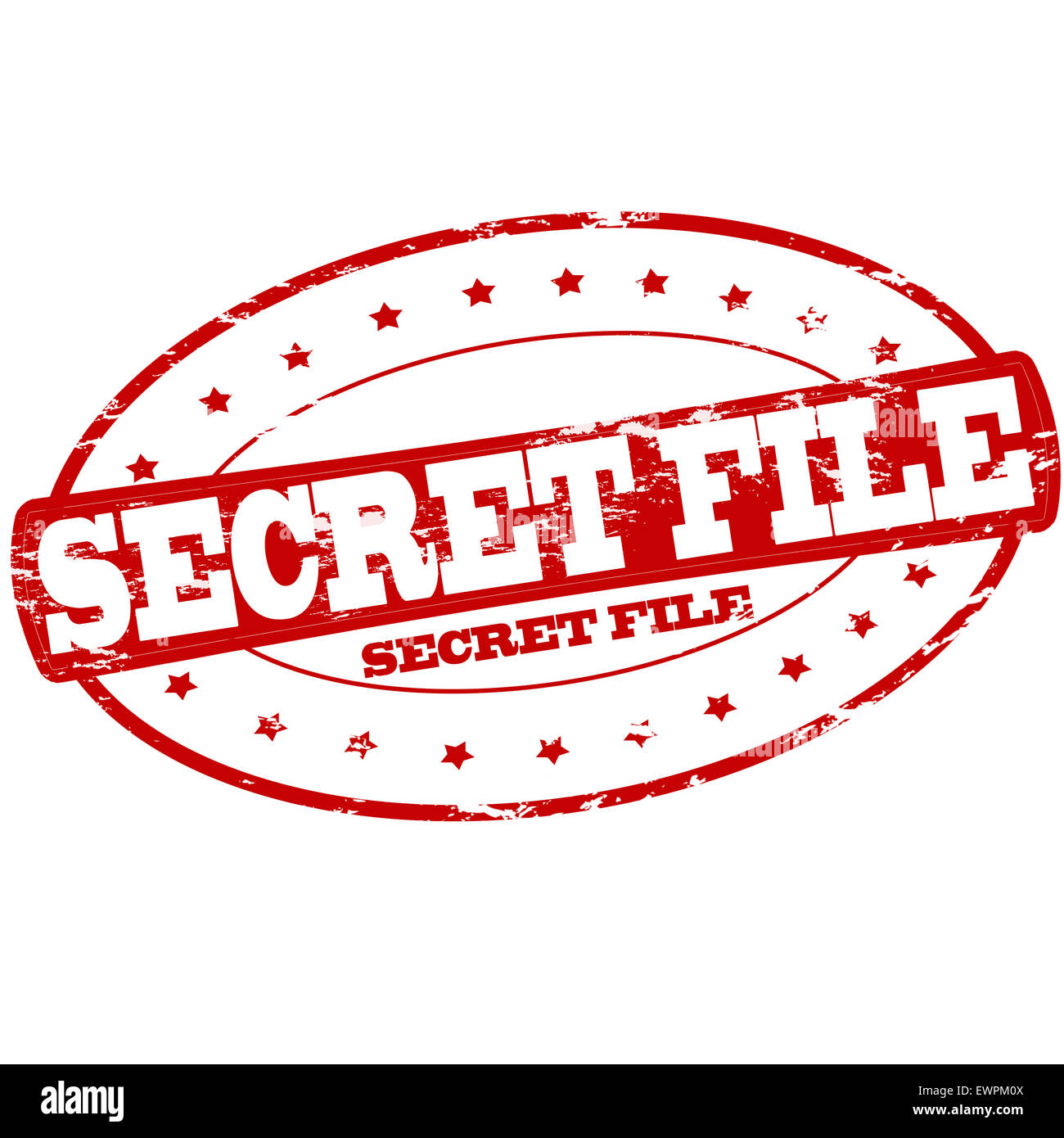 Rubber stamp with text secret file inside, illustration Stock Photo - Alamy