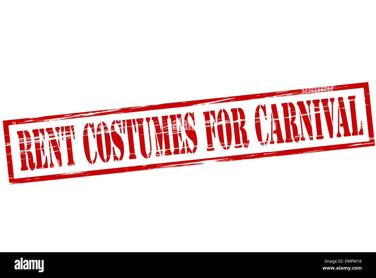 Rubber stamp with text rent costumes for carnival inside, illustration ...