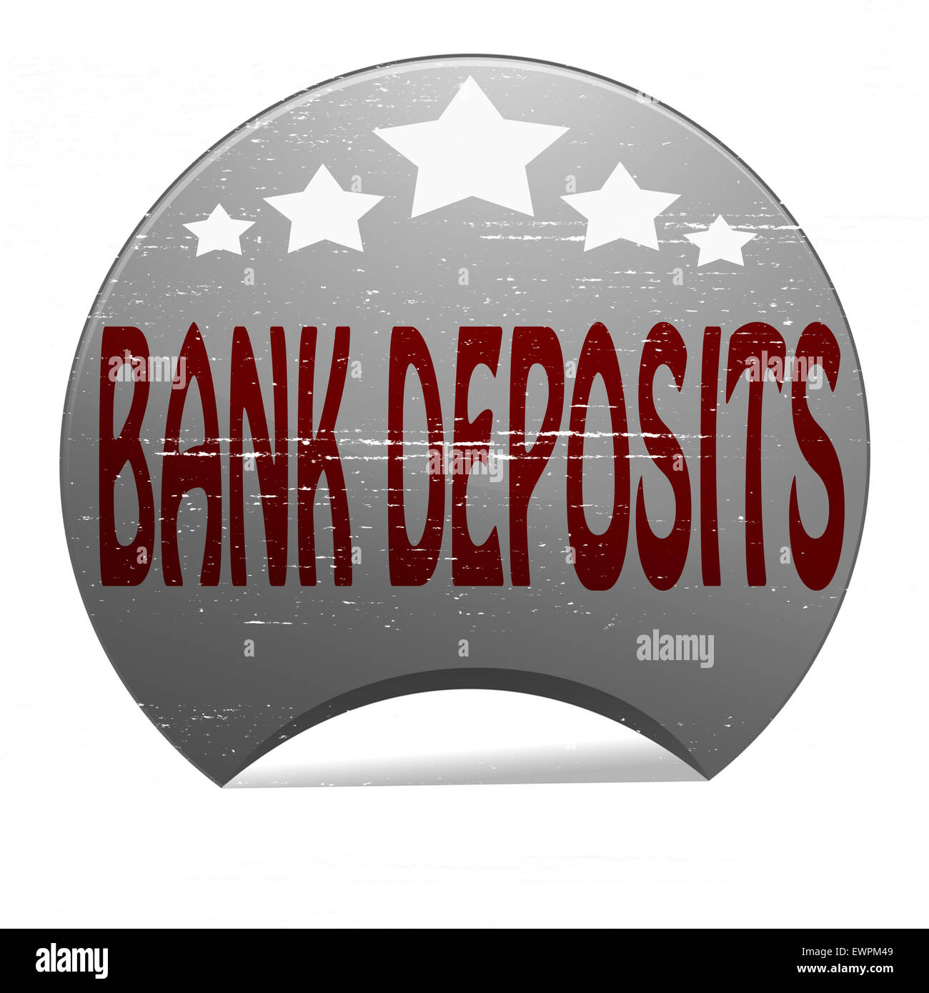 Rubber stamp with text bank deposits inside, illustration Stock Photo ...