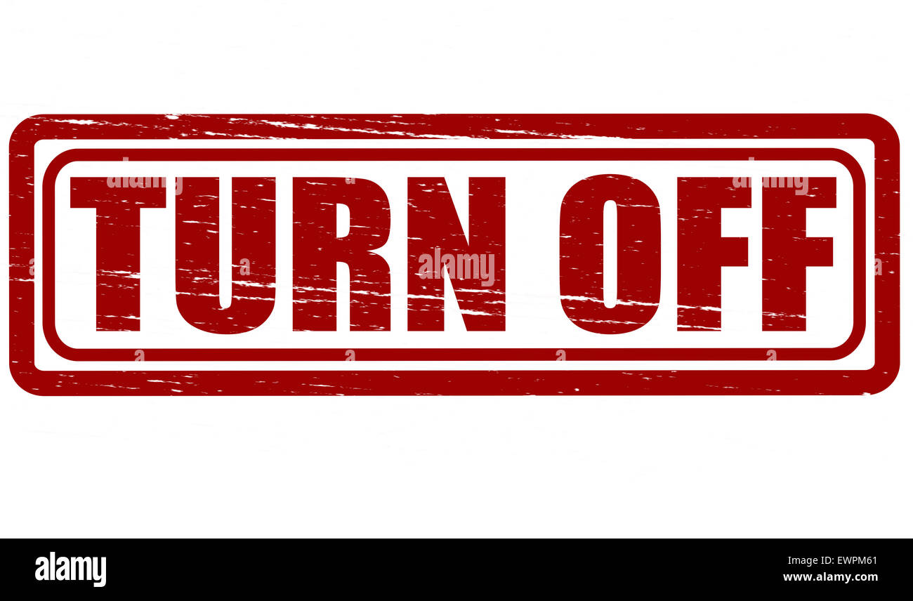 Turn off when not in use hi-res stock photography and images - Alamy