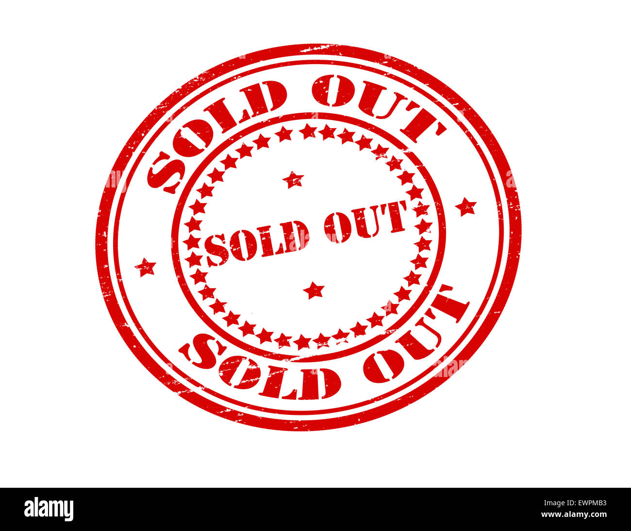 Stamp with text sold out inside, illustration Stock Photo - Alamy