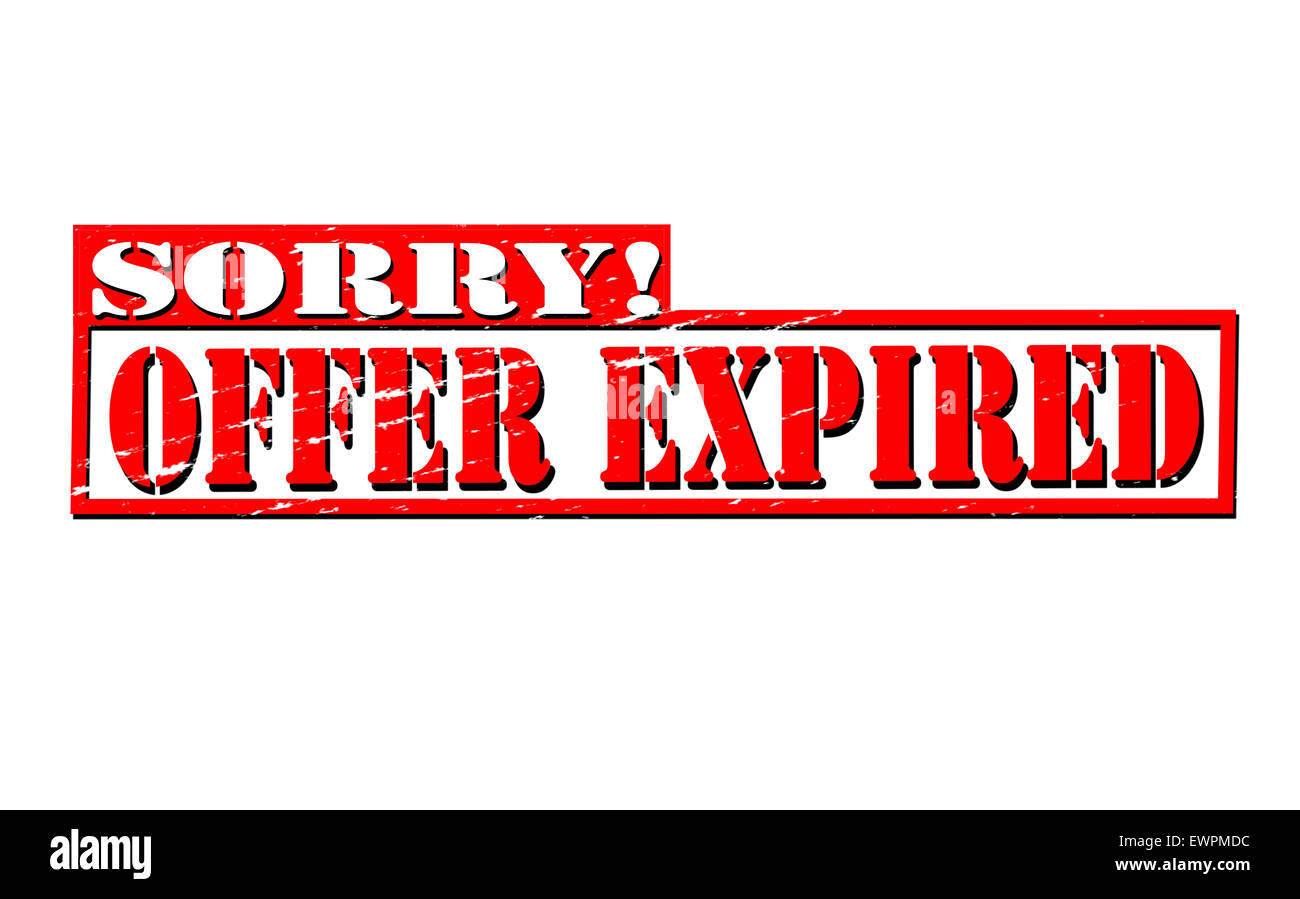 Rubber stamps with text offer expired inside, illustration Stock Photo ...