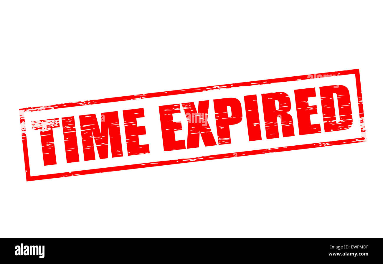 Rubber stamps with text time expired inside, illustration Stock Photo ...