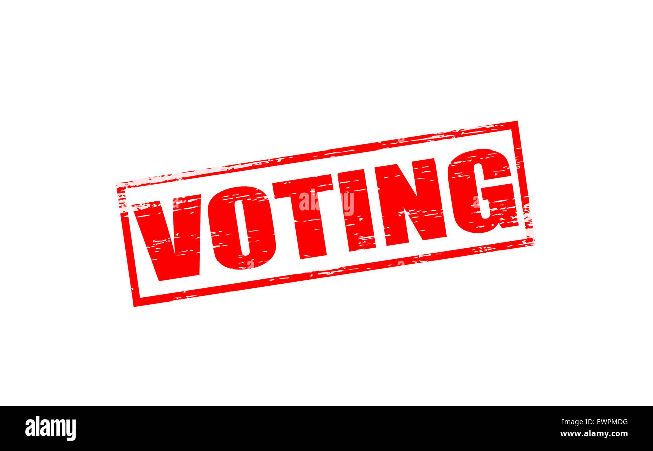 Rubber stamps with word voting inside, illustration Stock Photo - Alamy