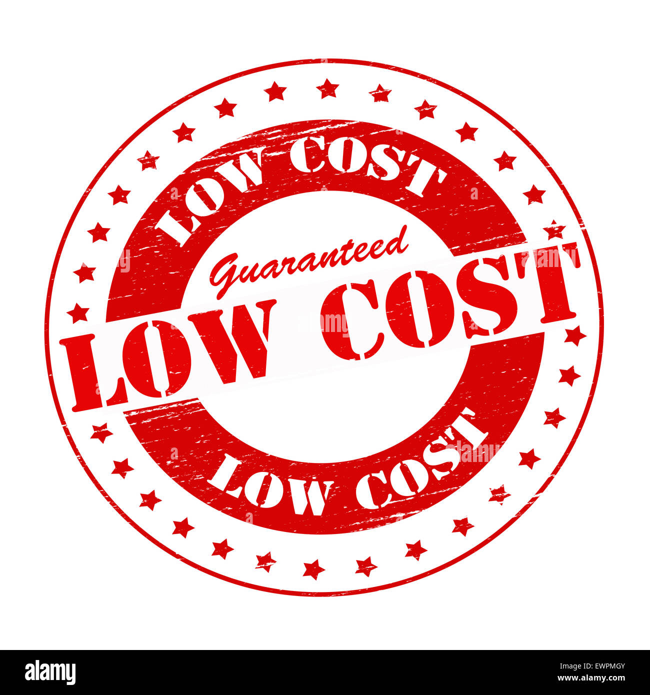 Stamp with text low cost inside, illustration Stock Photo - Alamy