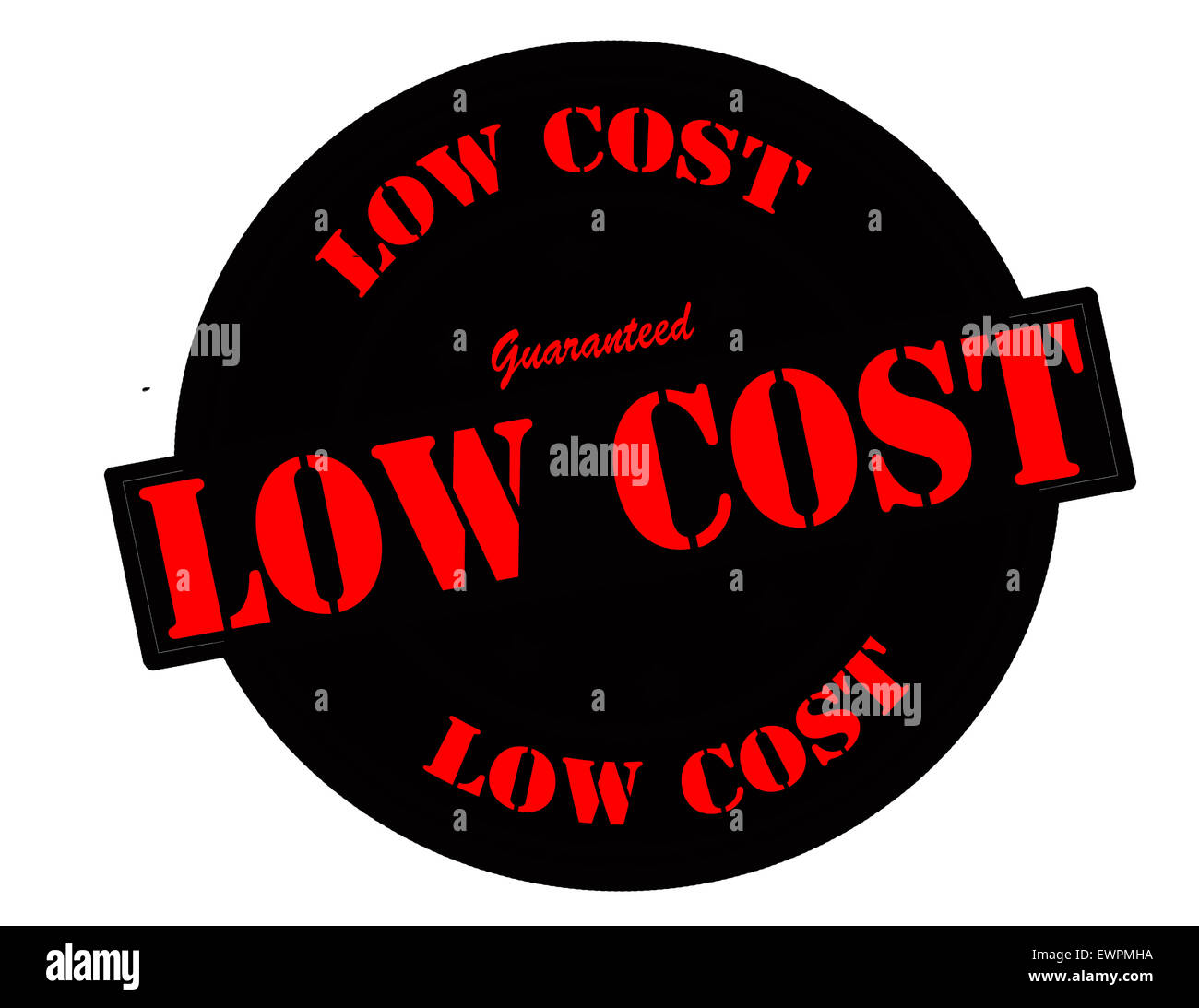 Stamp with text low cost inside, illustration Stock Photo - Alamy