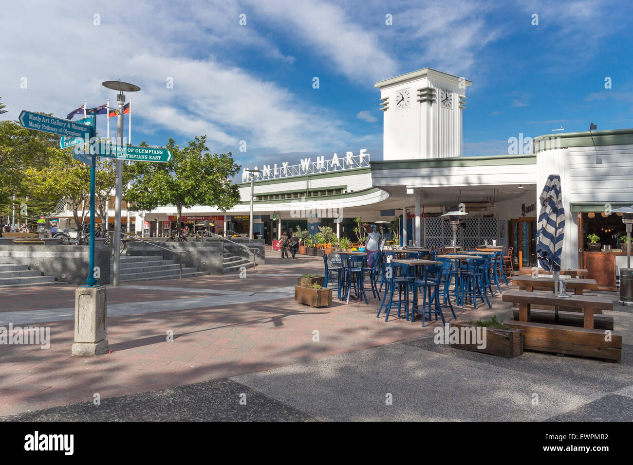 Manly, Australia-June 5th 2015: Manly Wharf ferry terminal. Thousands ...