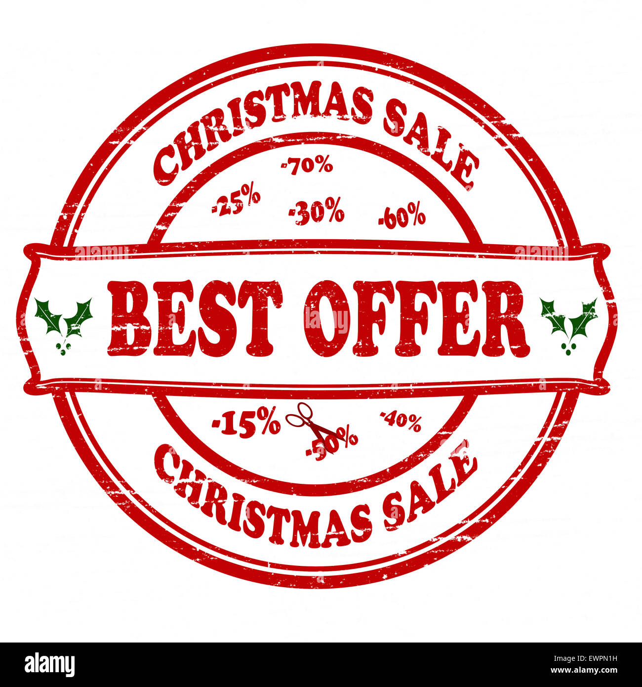 Stamp with text best offer inside, illustration Stock Photo - Alamy