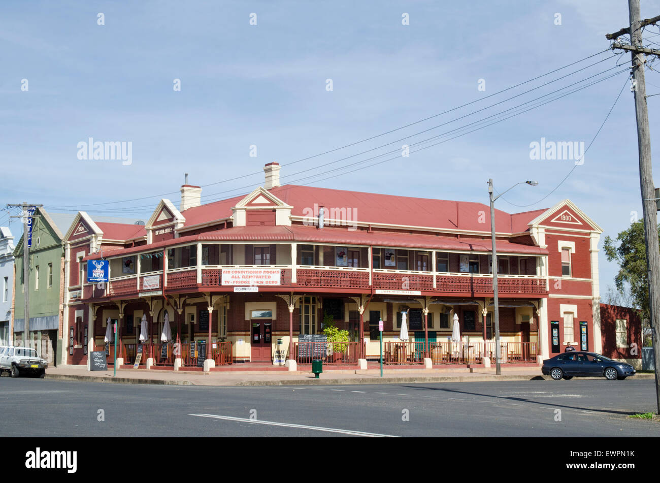 Imperial Hotel c1900, Manilla NSW Australia Stock Photo - Alamy