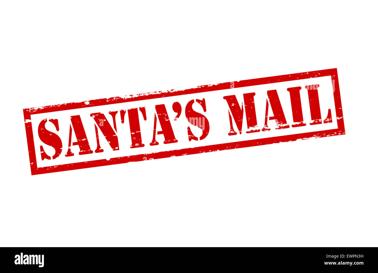 Rubber stamp with text Santa mail inside, illustration Stock Photo - Alamy