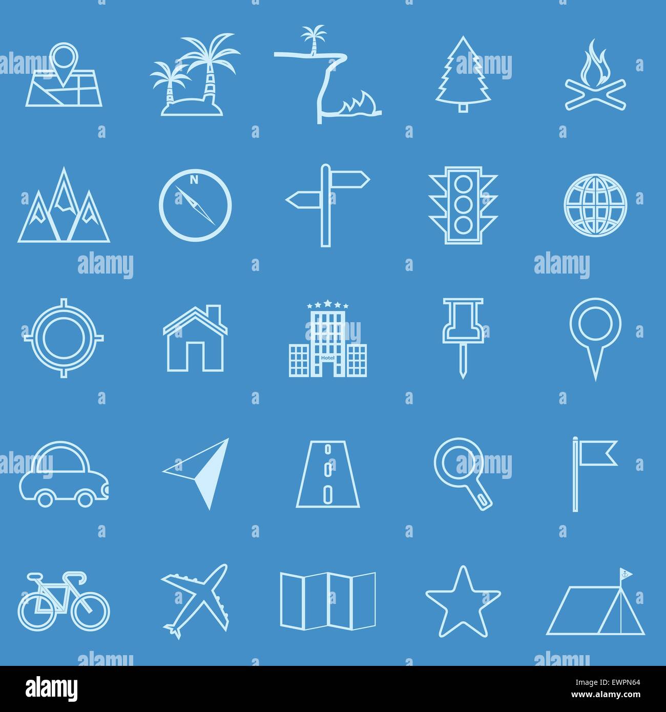 Train on blue line Stock Vector Images - Alamy