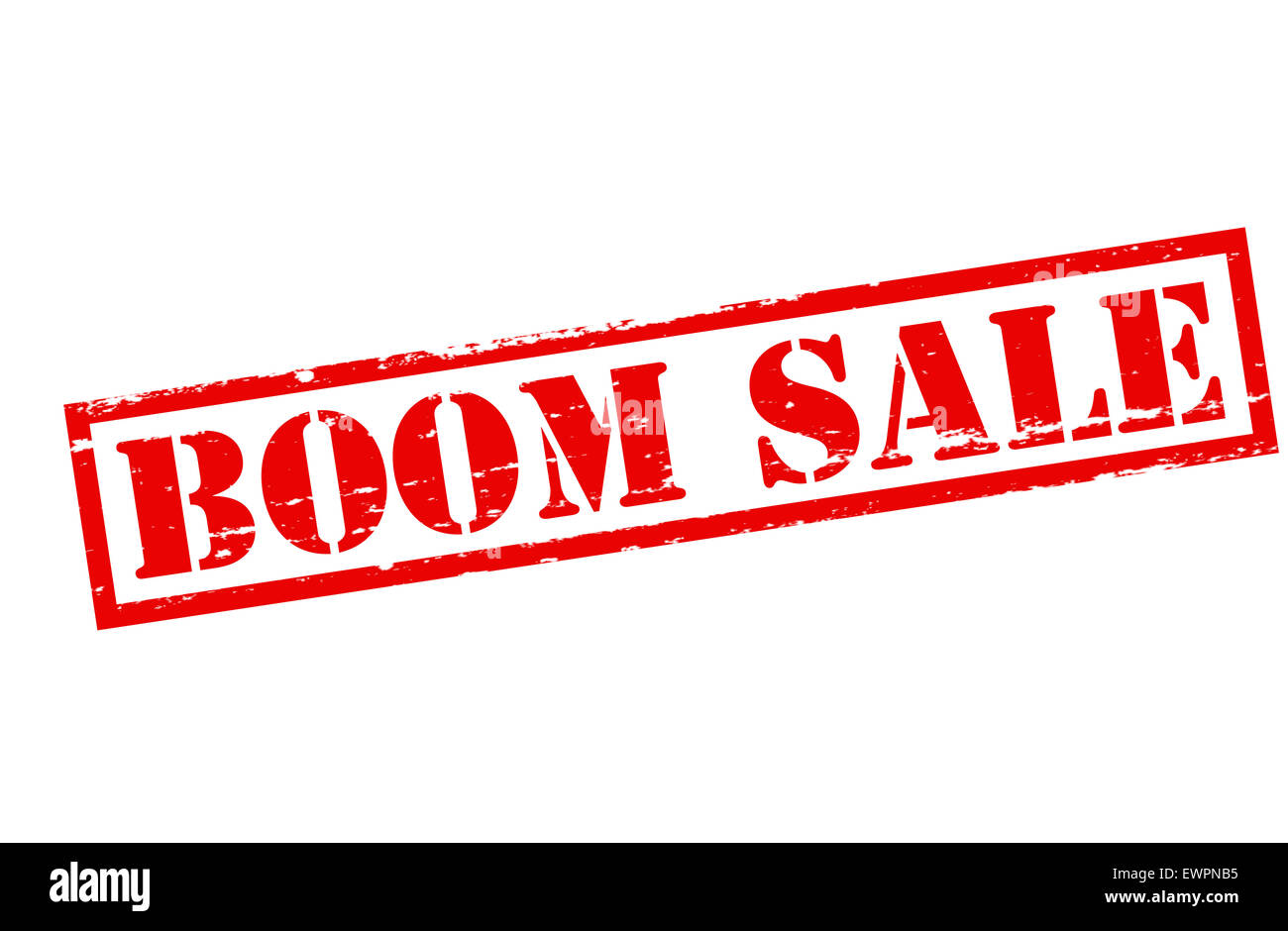 Rubber stamp with text boom sale inside, illustration Stock Photo - Alamy