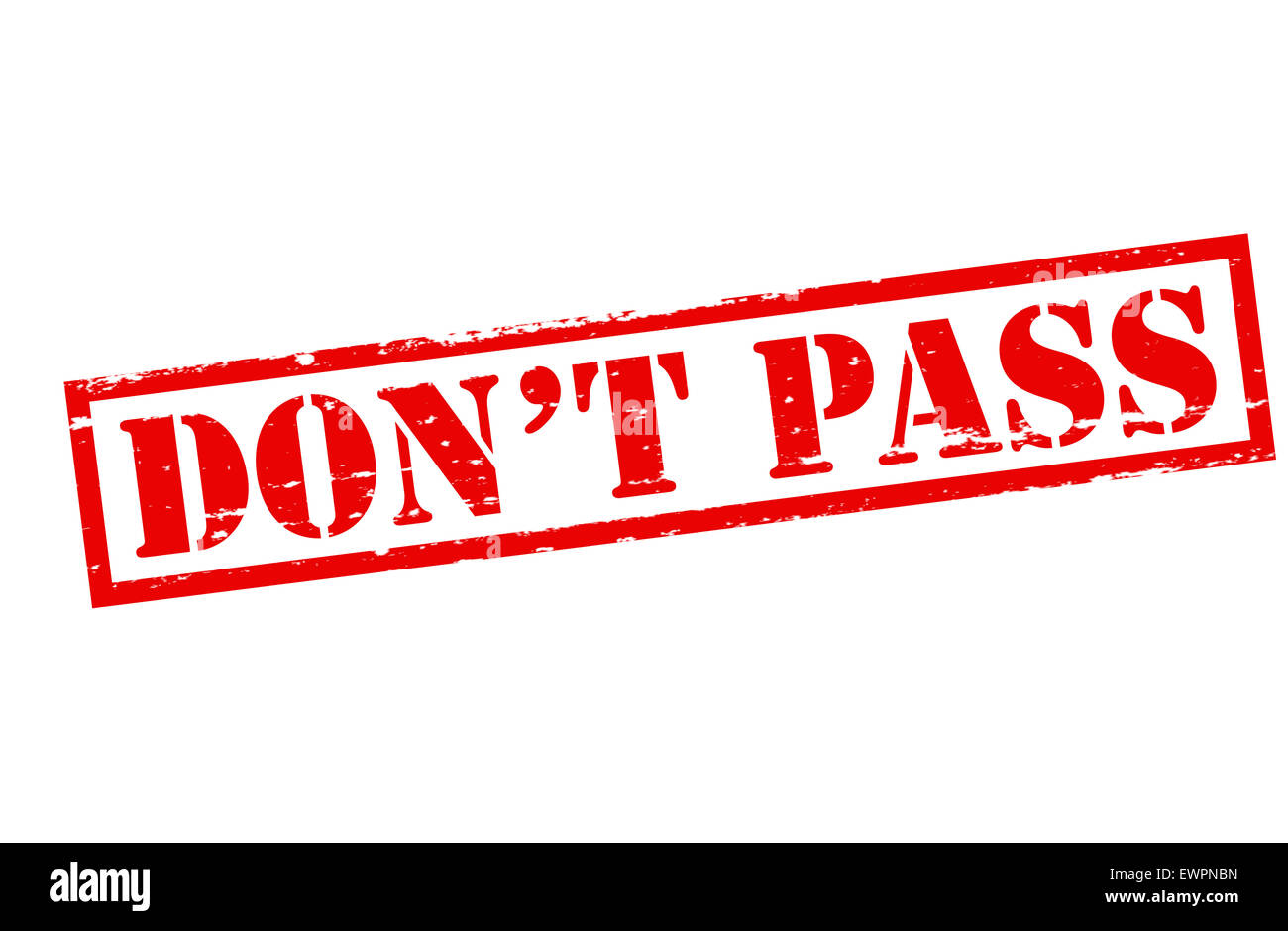 Rubber stamp with text don t pass inside, illustration Stock Photo - Alamy