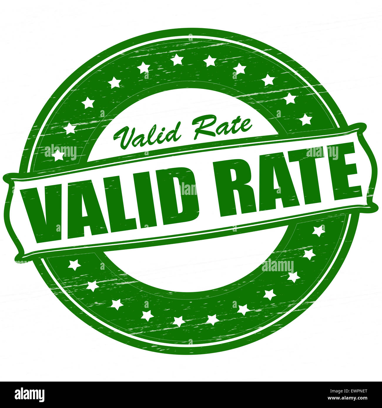 Stamp with text valid rate inside, illustration Stock Photo - Alamy